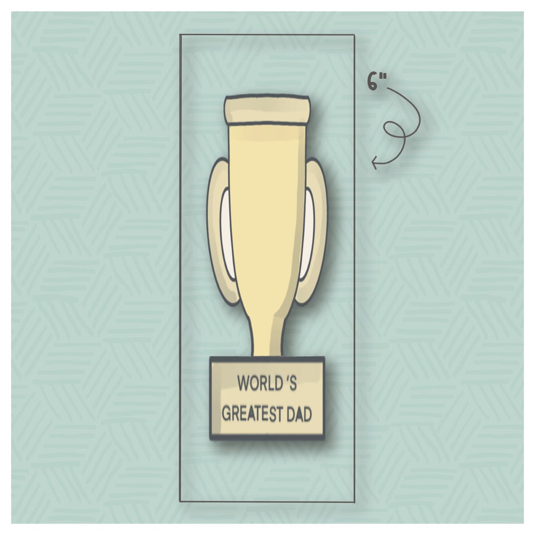 Long Trophy Cookie Cutter - Etsy