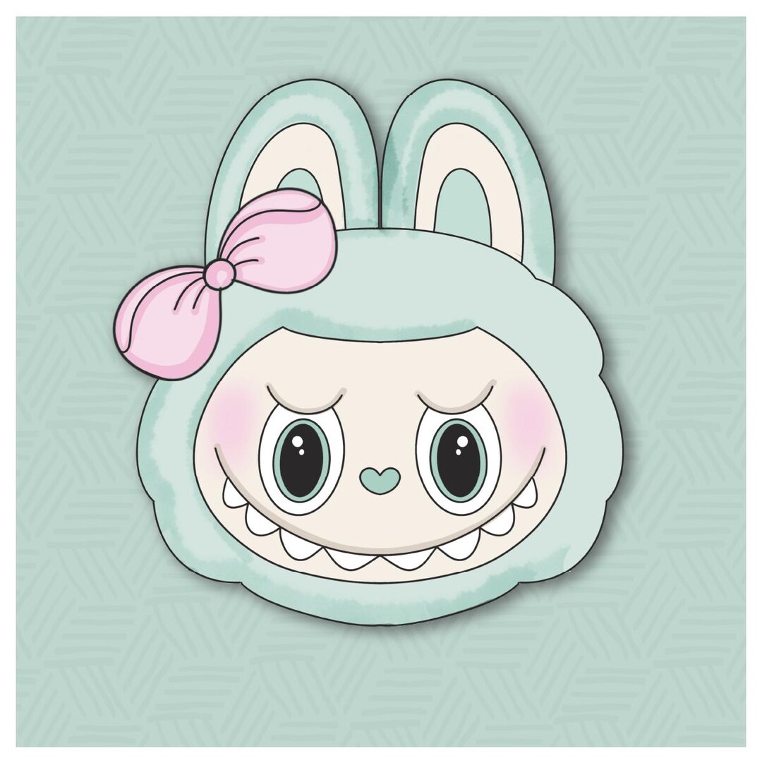Girly Kawaii Labubu Face Cookie Cutter - Etsy