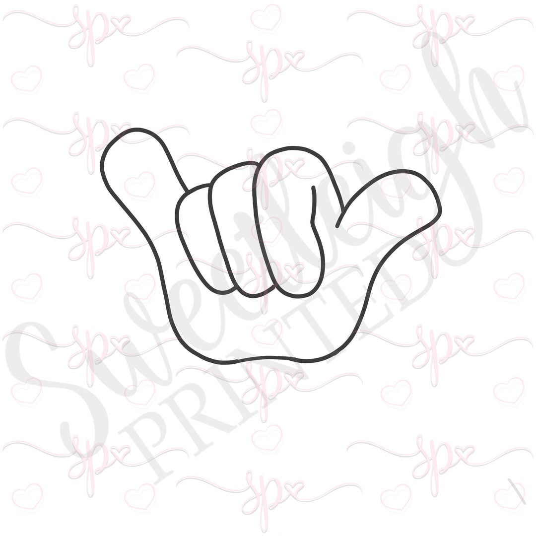 Shaka Hand Cookie Cutter - Etsy
