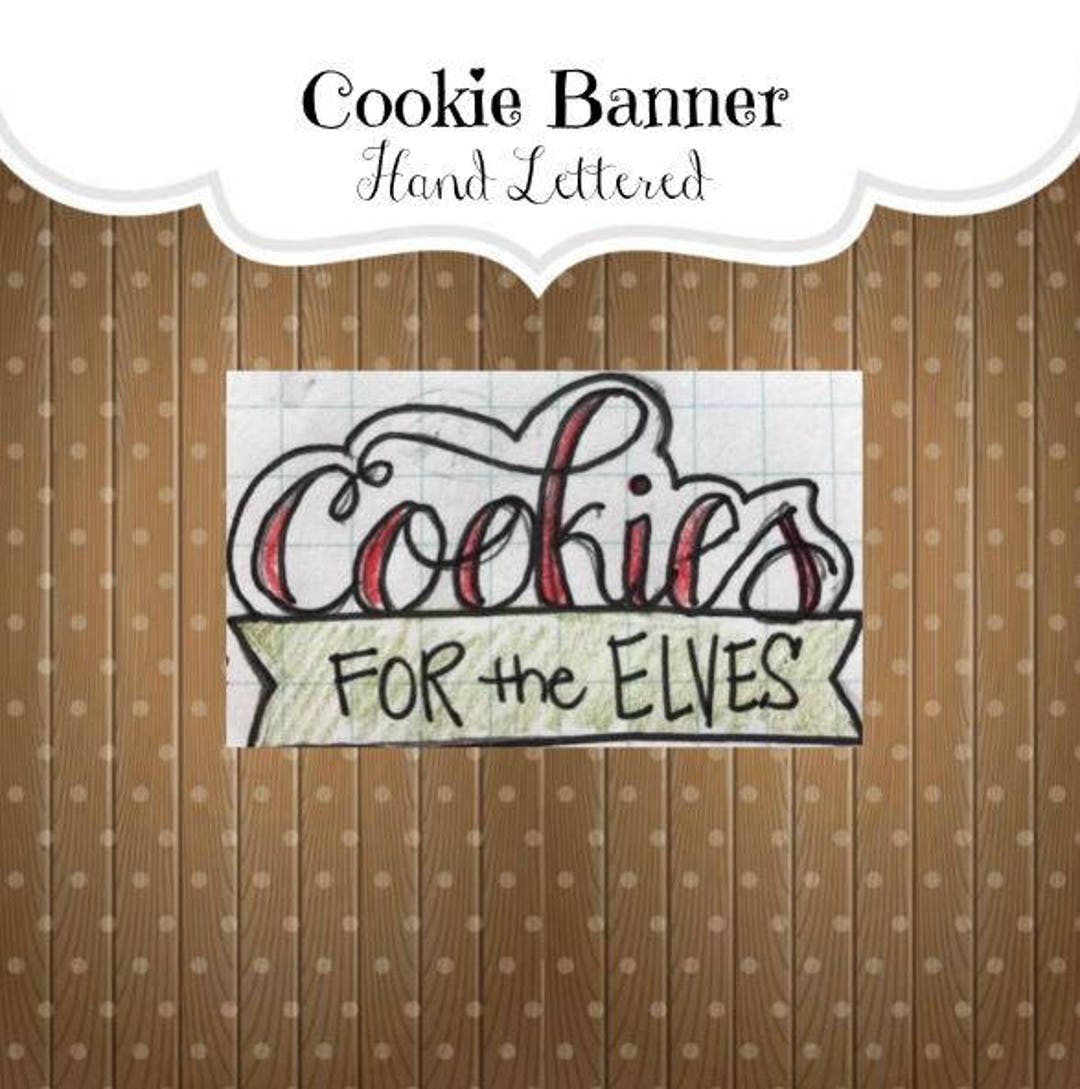 Cookies Banner Cookie Cutter - Etsy