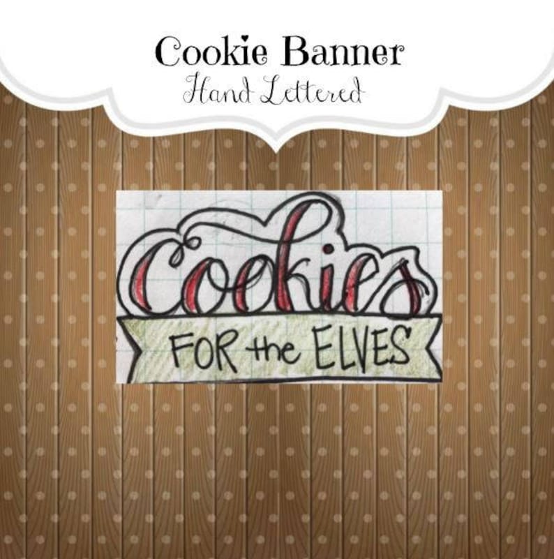 Cookies Banner Cookie Cutter | Etsy