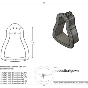 Modest Ball Gown Cookie Cutter - Etsy
