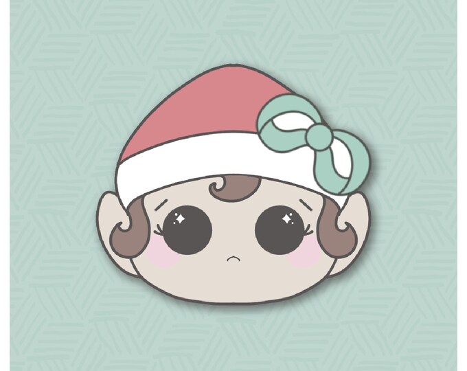 Girly Simple Elf Face Cookie Cutter - Etsy