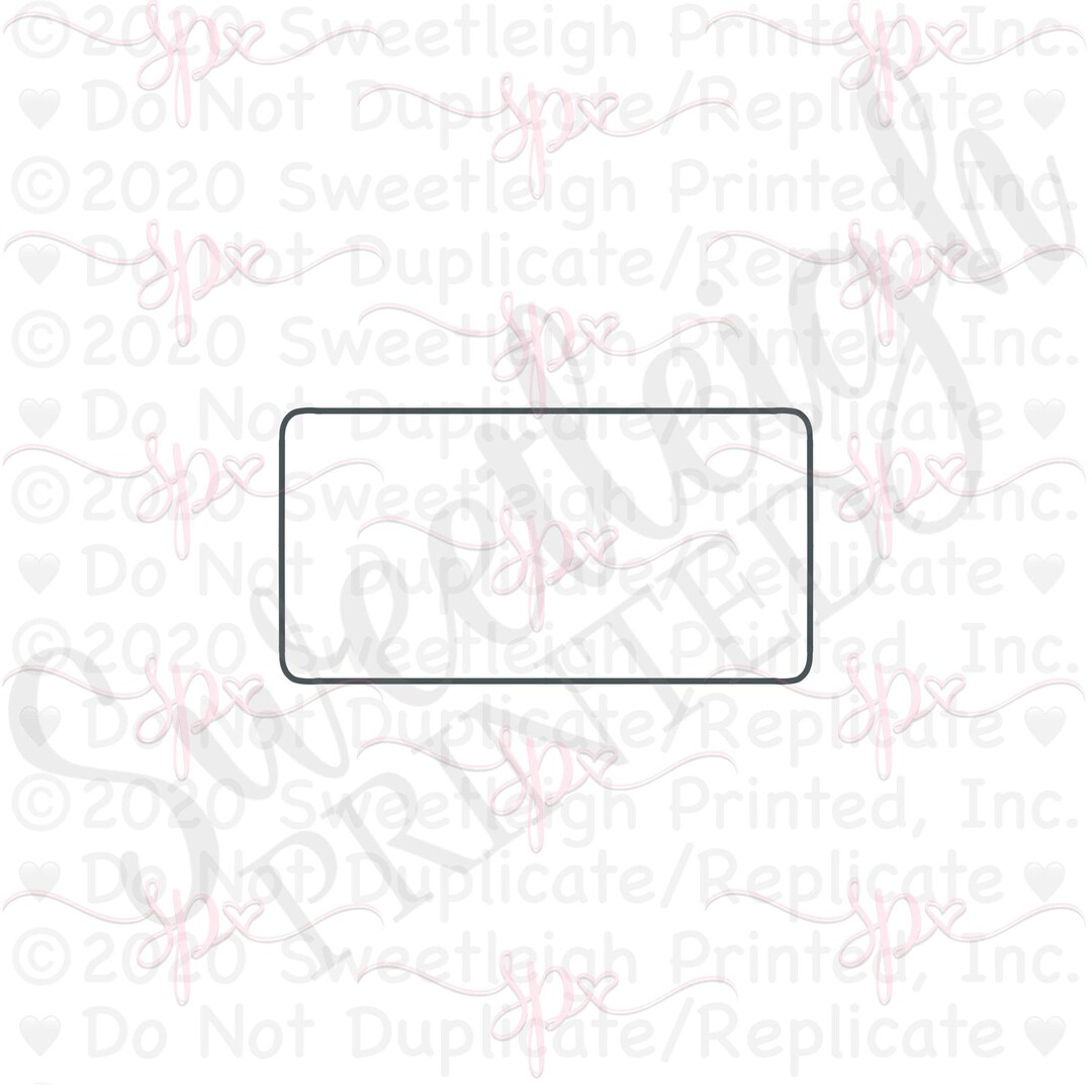 Rounded Rectangle Cookie Cutter - Etsy