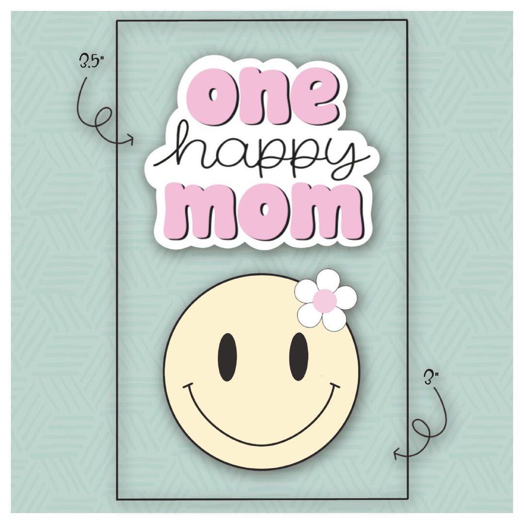One Happy Mom 2 Piece Cookie Cutter Set - Etsy