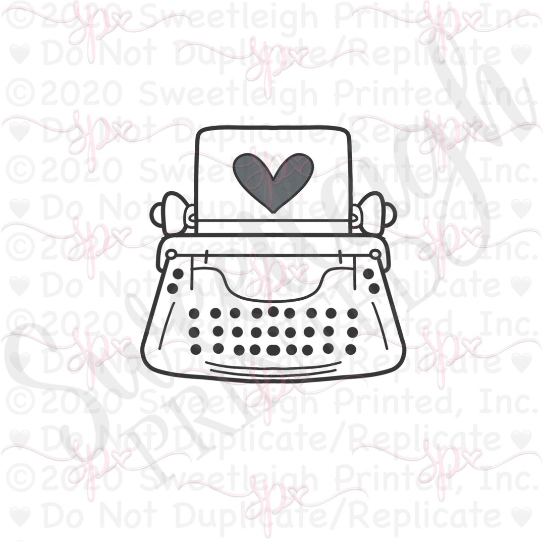 Typewriter Cookie Cutter - Etsy