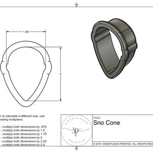 Sno Cone Cookie Cutter - Etsy