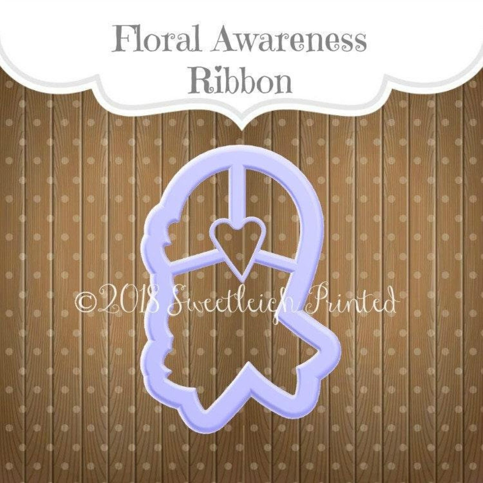 Floral Awareness Ribbon Cookie Cutter - Etsy