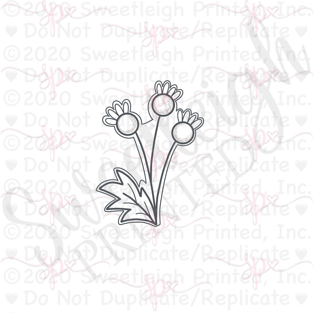 Modern Scottish Thistle Cookie Cutter - Etsy