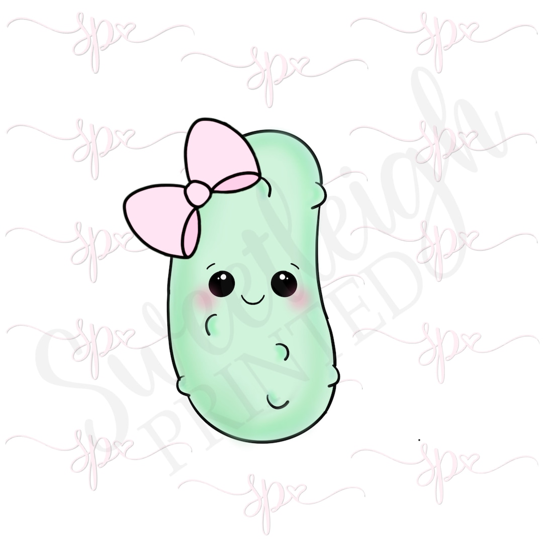 Girly Pickle Cookie Cutter - Etsy