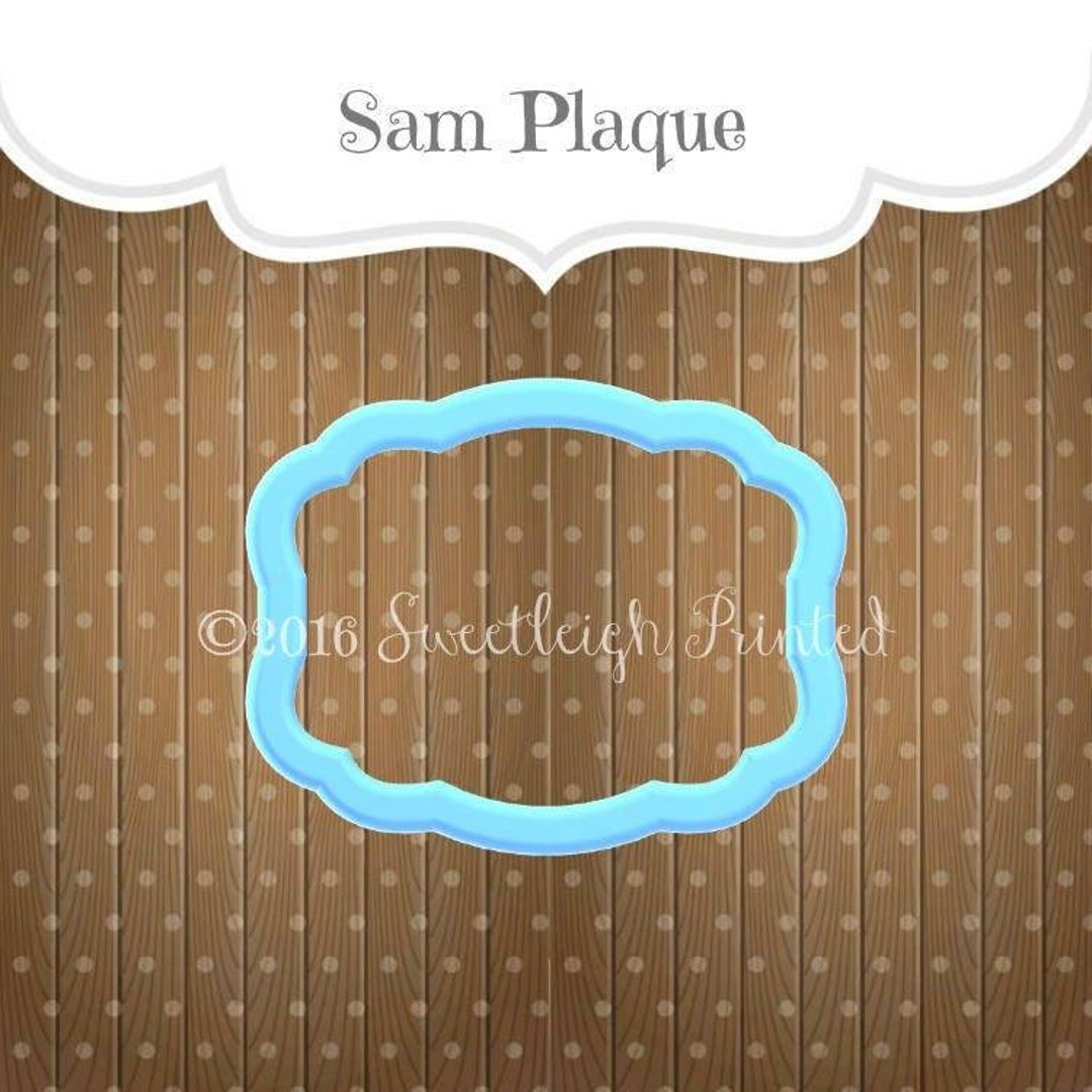 Sam Plaque Cookie Cutter - Etsy
