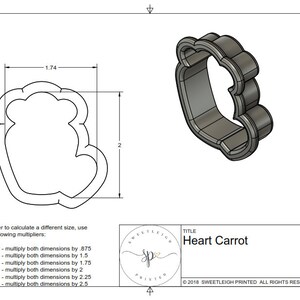 Carrot With Heart Cookie Cutter - Etsy