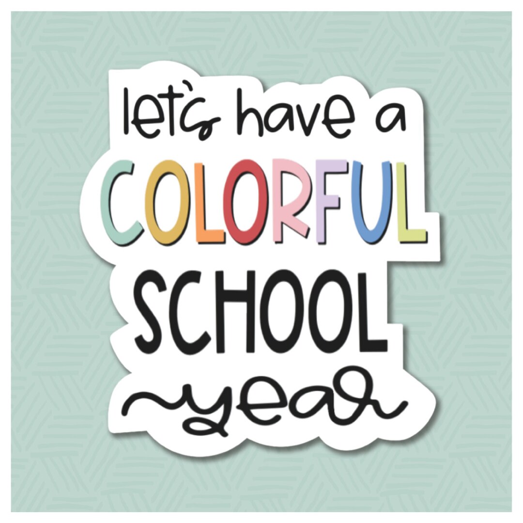Colorful School Year Hand Lettered Cookie Cutter - Etsy