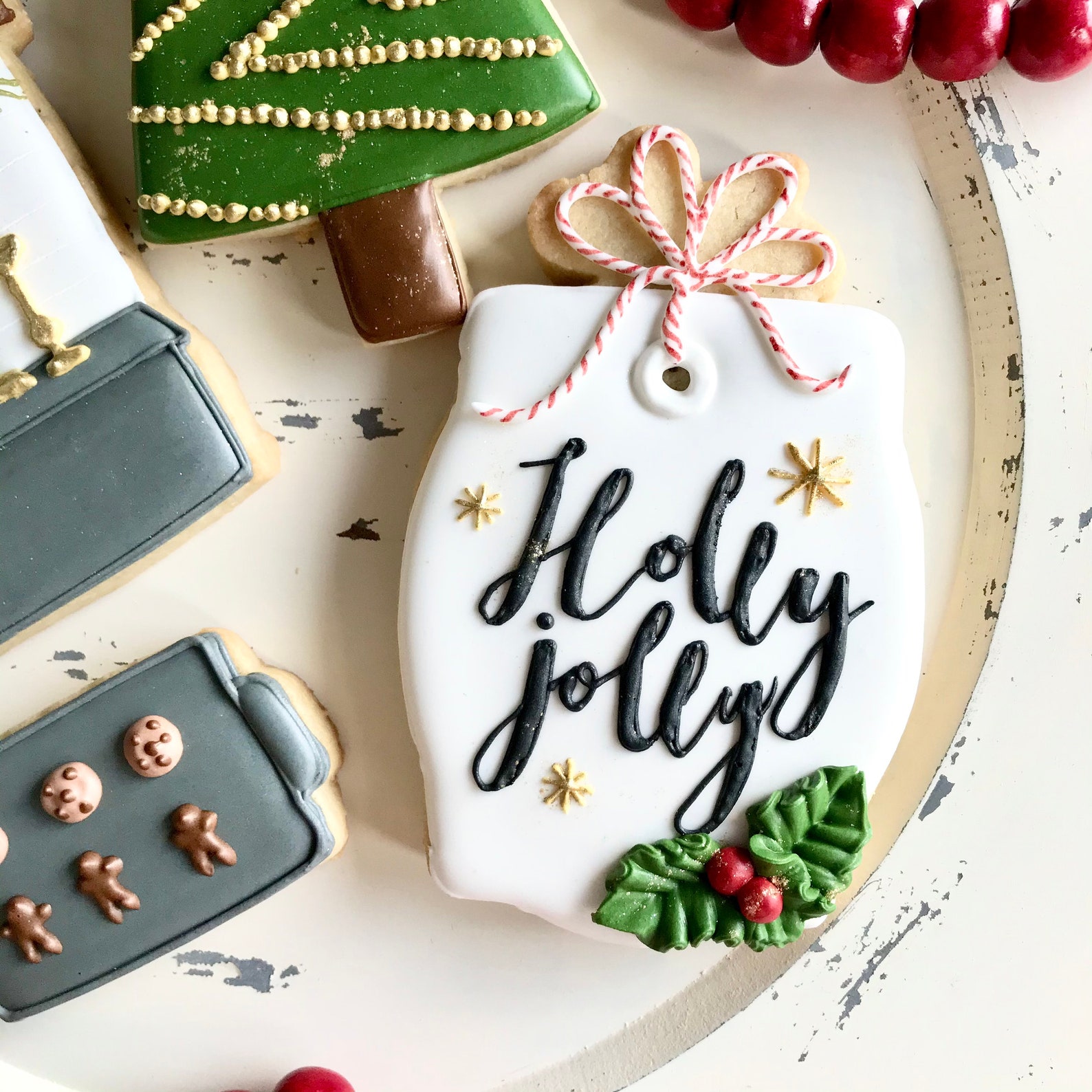 Lolly's Home Kitchen Holly Jolly Cookie Class Cutter Set - Etsy