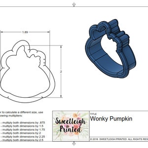 Wonky Pumpkin Cookie Cutter - Etsy