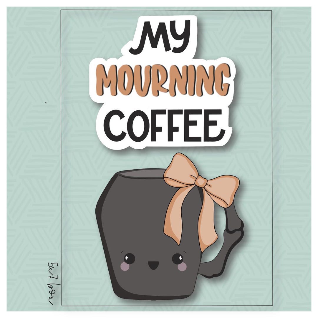 My Mourning Coffee 2 Piece Cookie Cutter Set - Etsy