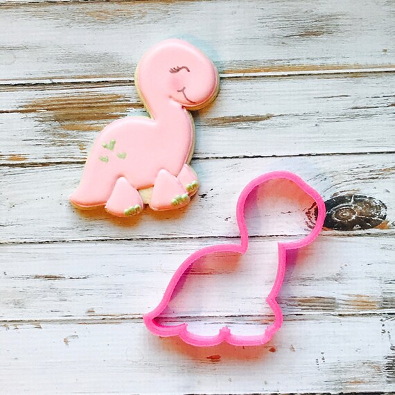 Chubby Brontosaurus Cookie Cutter - Etsy