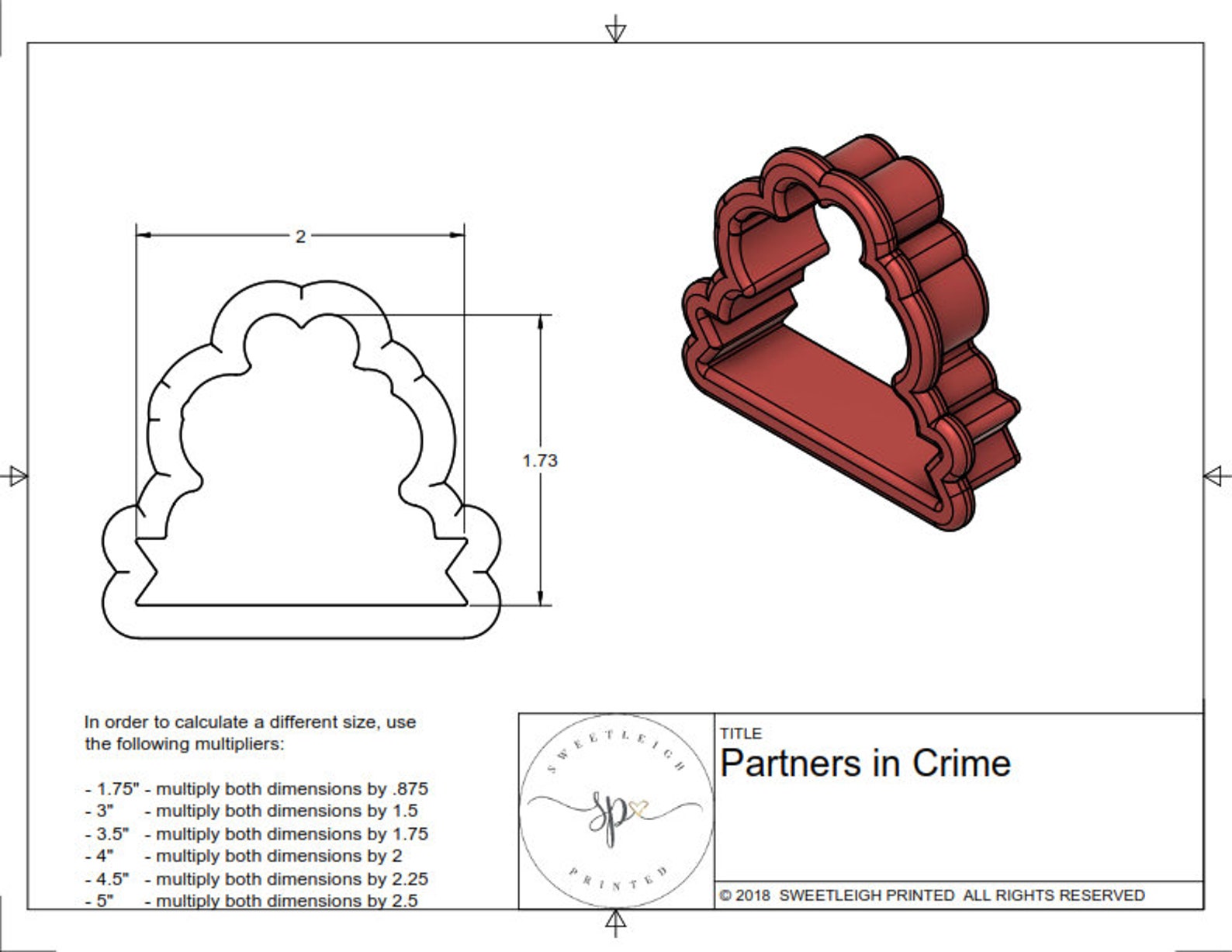 Partners in Crime Cookie Cutter - Etsy