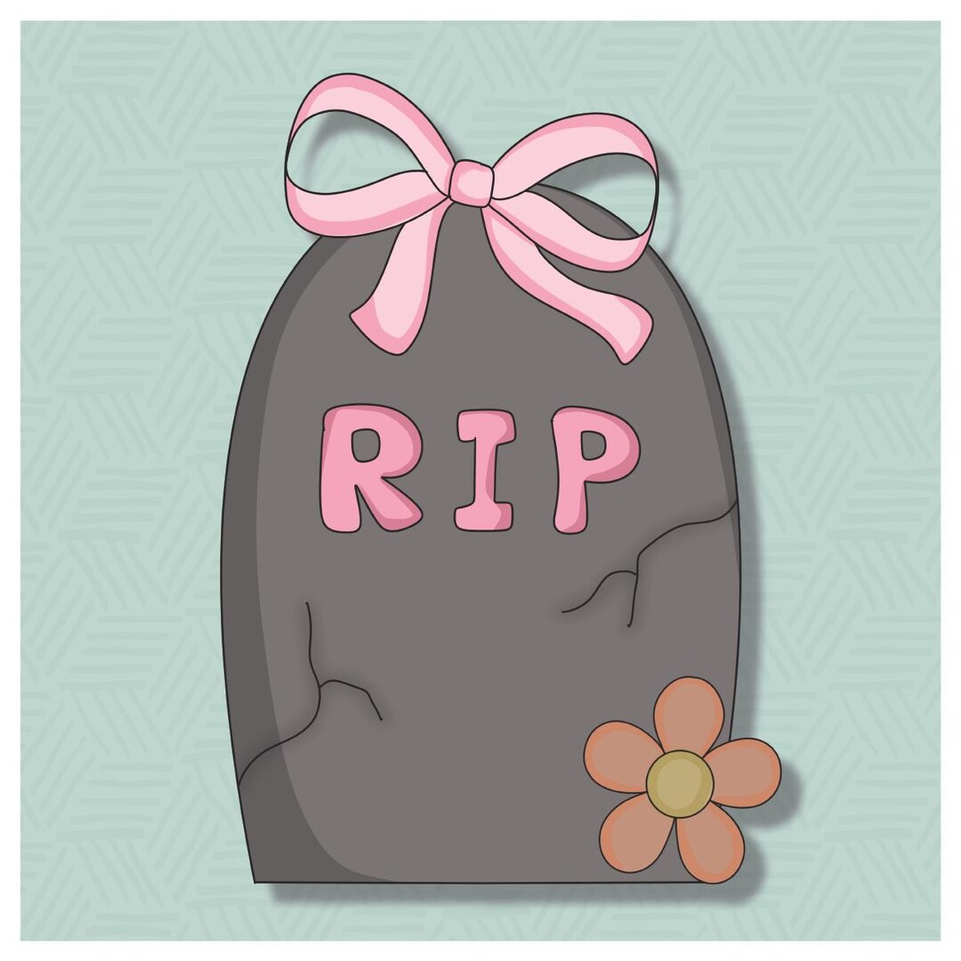 Coquette Daisy Headstone Cookie Cutter - Etsy