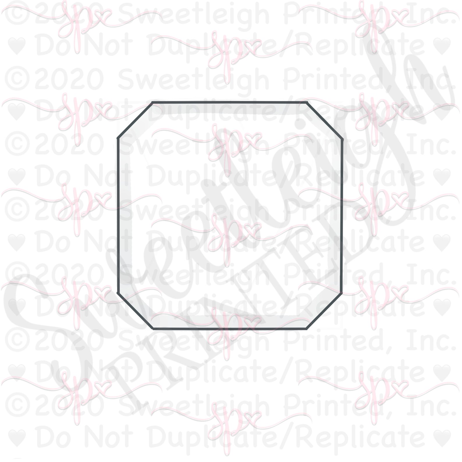 Beveled Square Cookie Cutter | Etsy