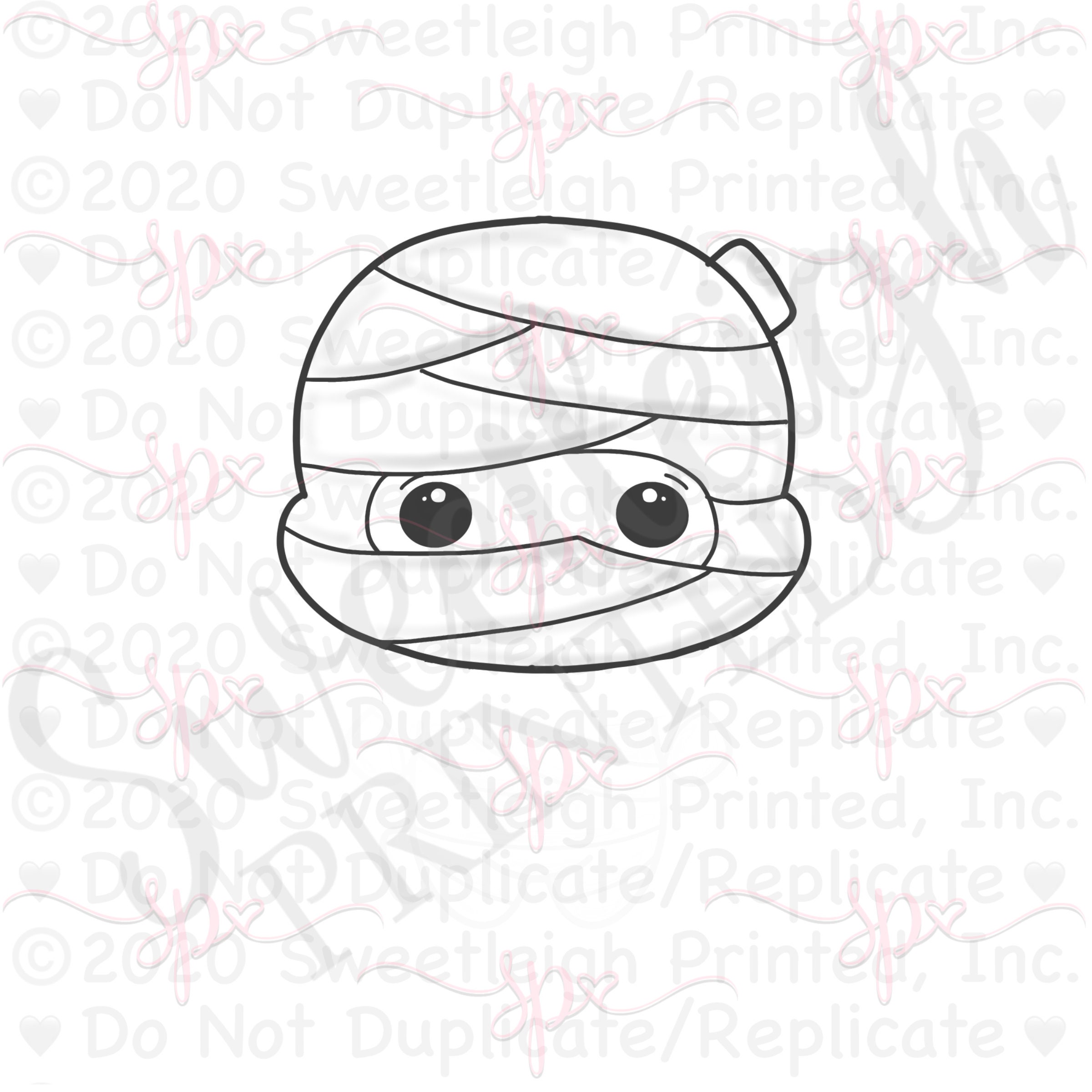 Mummy Face Drawing