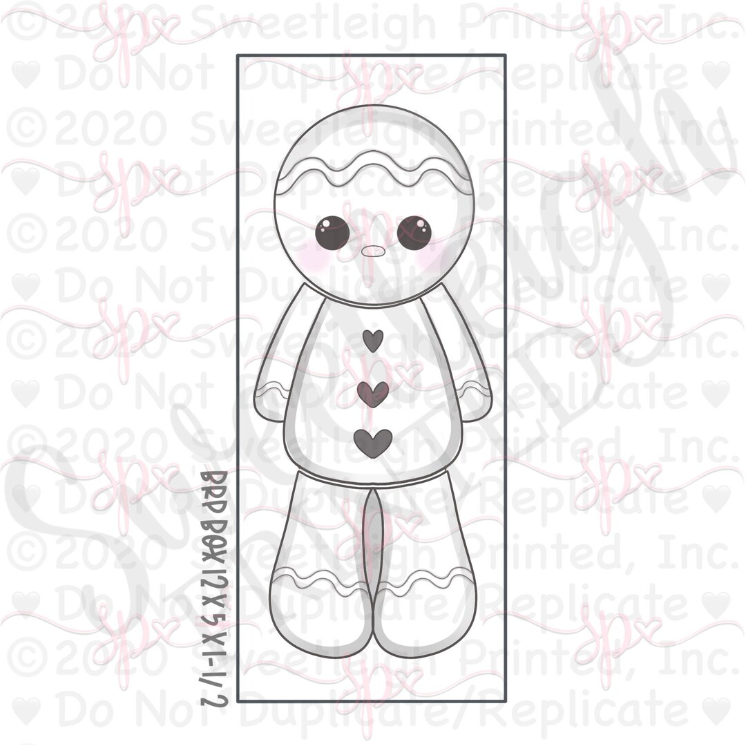 Gingy 3 Piece Set Cookie Cutters - Etsy