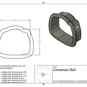 Cinnamon Roll Cookie Cutter - Etsy