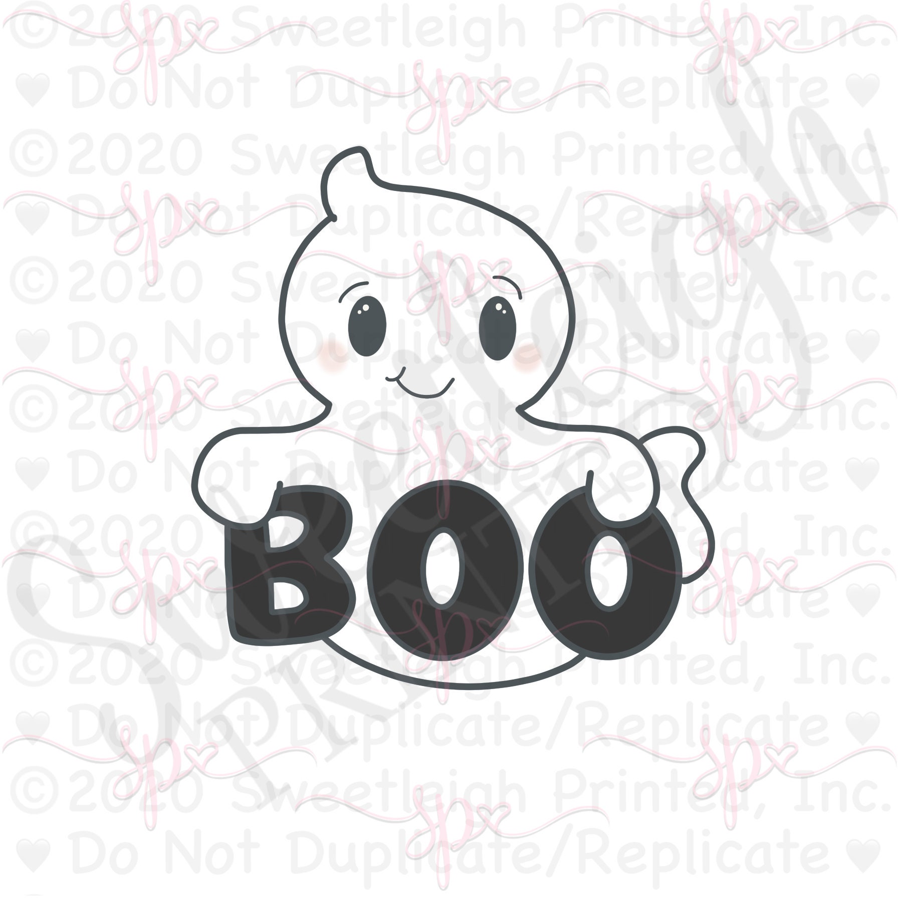 Friendly BOO Ghost Cookie Cutter - Etsy