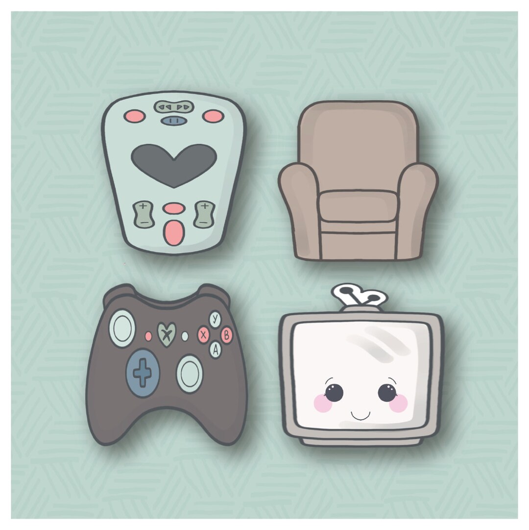 Mini Gaming 4 Piece Cookie Cutter Set - Etsy