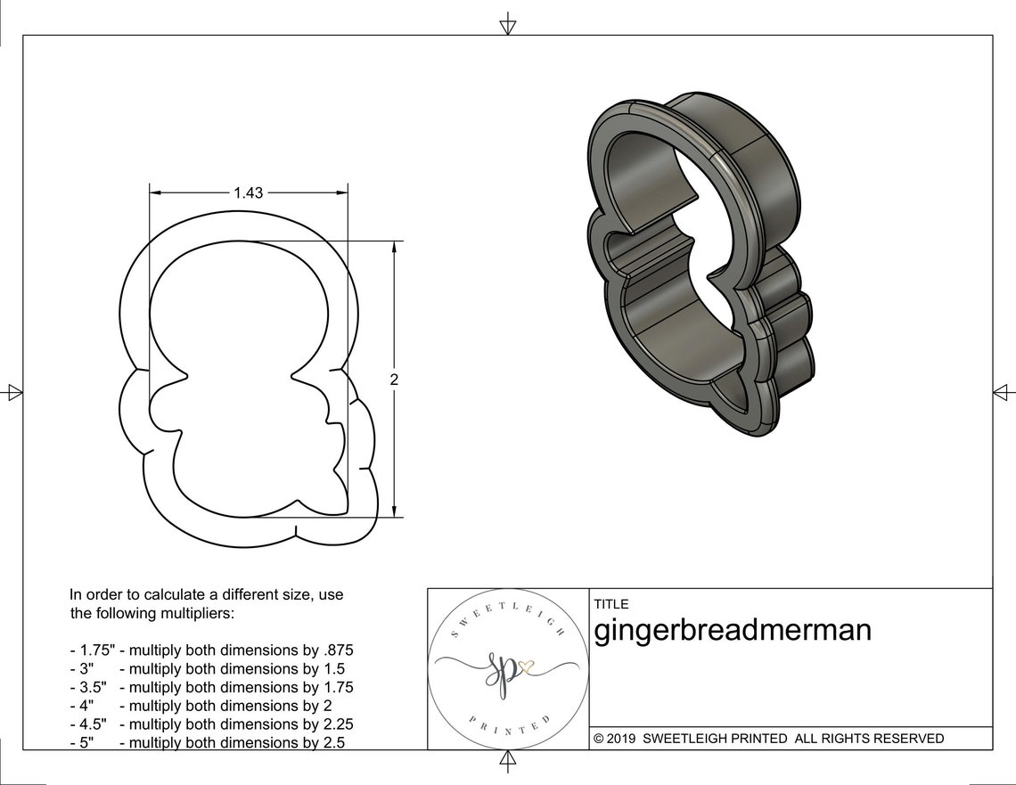 Gingerbread Merman Cookie Cutter - Etsy