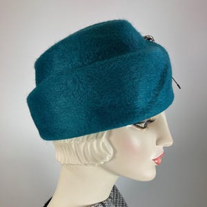 Women's Garrison Cap. Ladies Military Style Hat. Turquoise Army Hat ...
