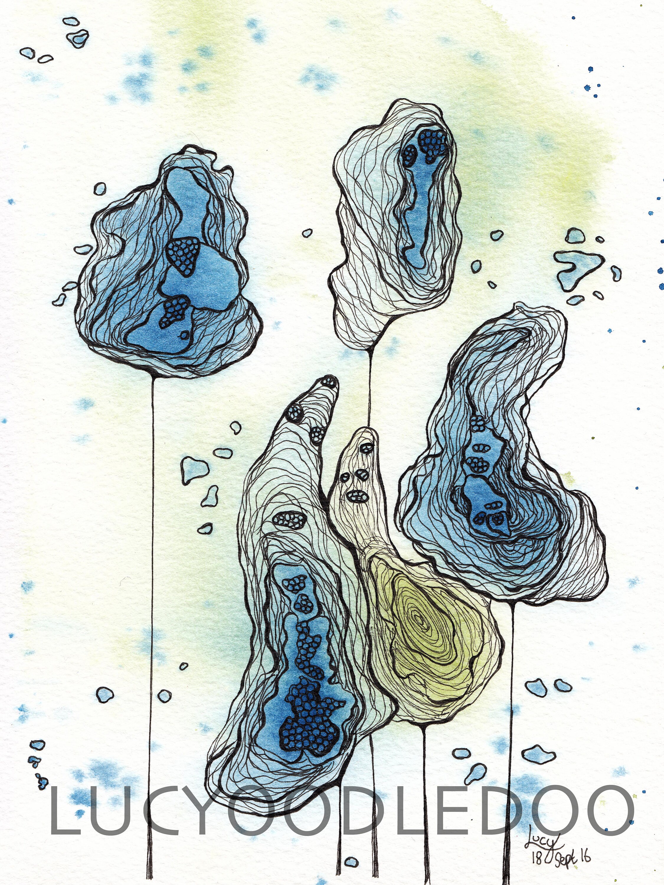 Original Watercolour and Line Art Forest - Etsy UK