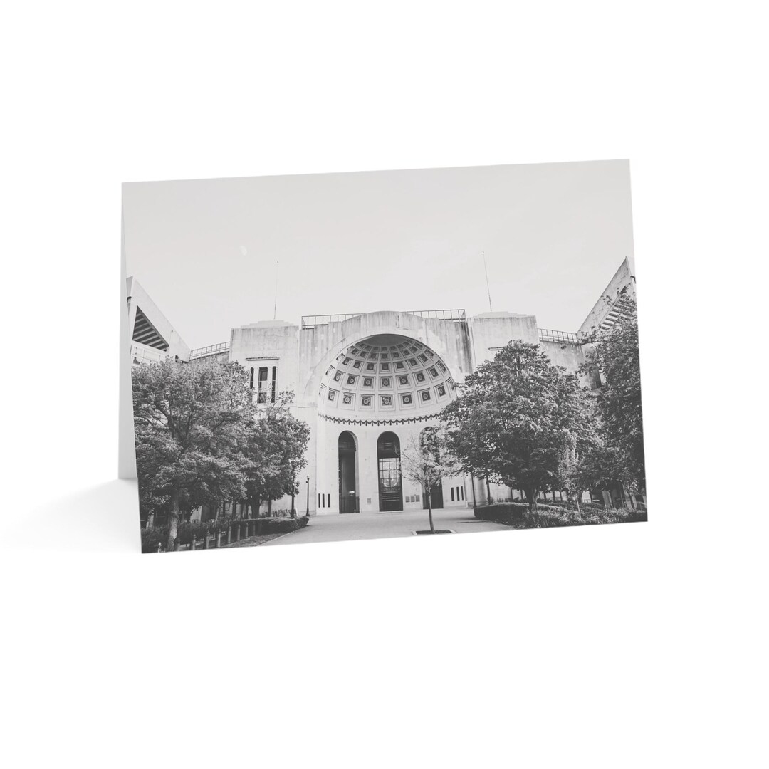 Black and White Ohio Stadium Stationary Osu Greeting Cards Ohio State ...