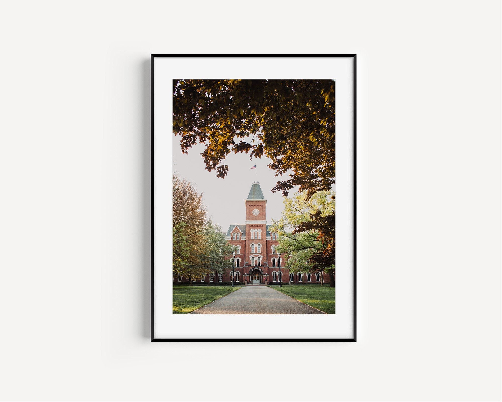Ohio State University Hall Print, Buckeyes Wall Art, OSU Campus, the ...