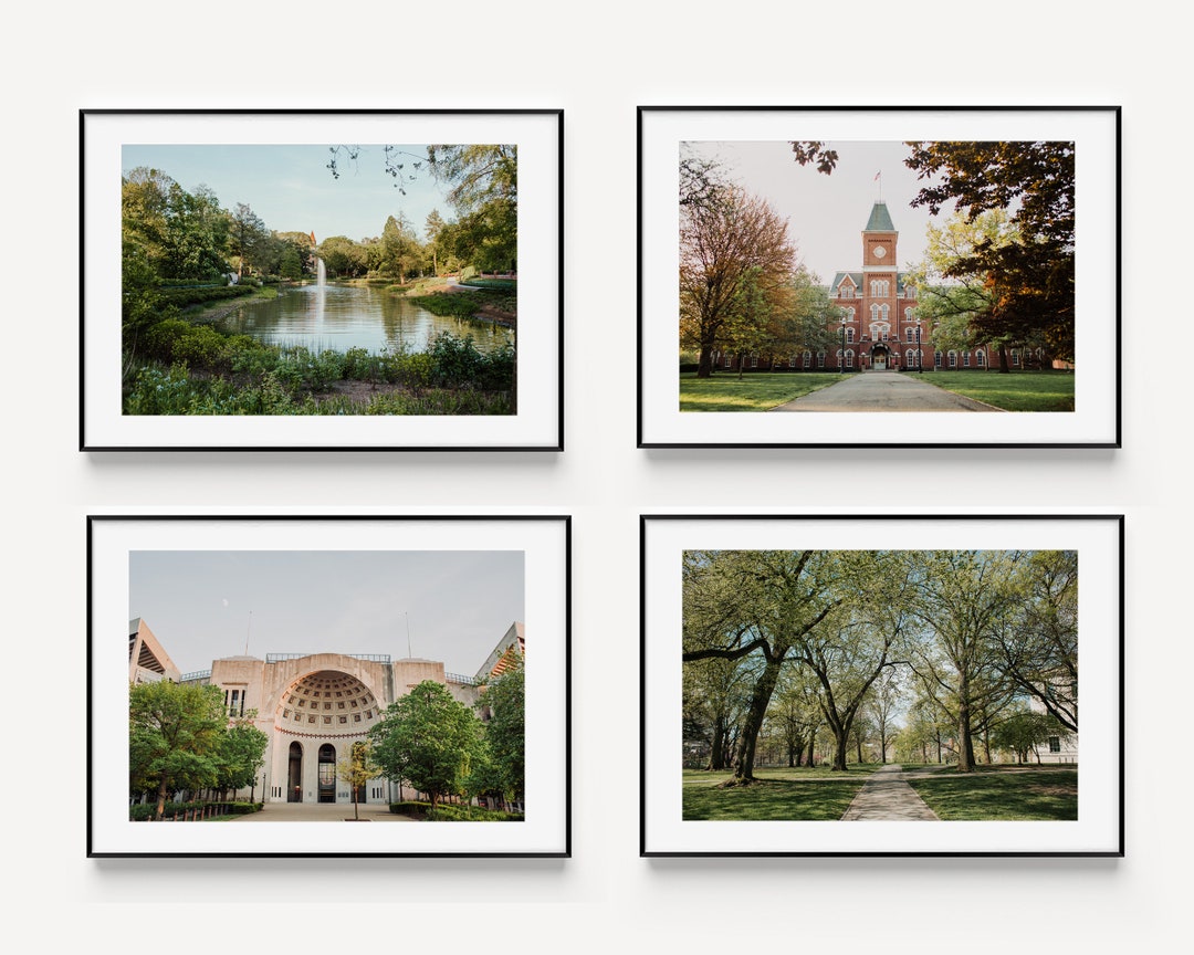 OSU Print Set, Ohio State Wall Art, Ohio State Campus, Ohio State ...