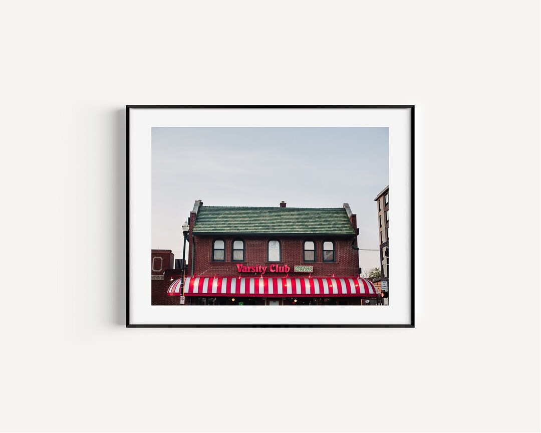 Varsity Club Print, Ohio State University, Campus Art, Columbus Ohio ...