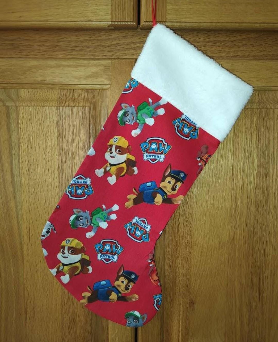 Paw Patrol Christmas Stocking - Etsy