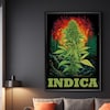 Vintage Marijuana Poster, Retro Bohemian Wall Art Mary Jane Print Retro ...