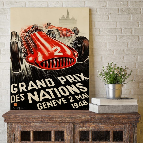 Vintage Monaco Grand Prix Poster - Etsy