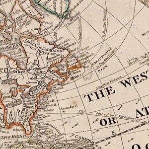 Old World Map Giant Historic Map 1799 Thomas Kitchen World Atlas Map ...