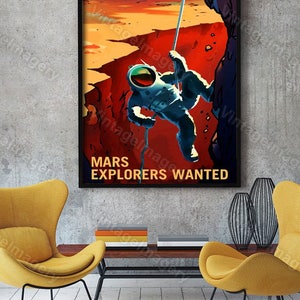 Explorers Wanted 2016 NASA/JPL Recruitment Poster Space Travel Space ...