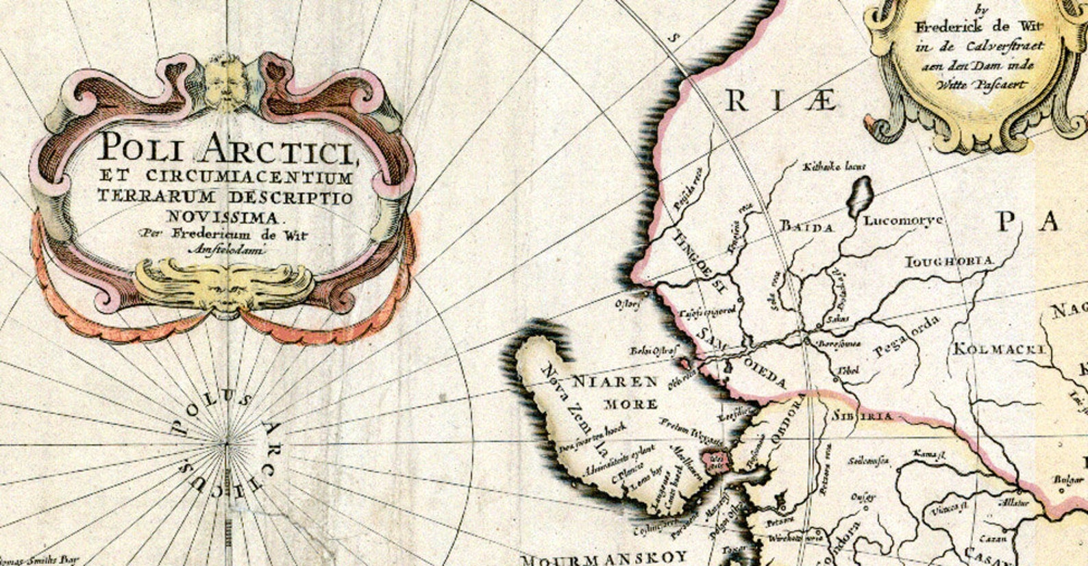 Huge Vintage Arctic Circle Map Historic Old World Map of - Etsy