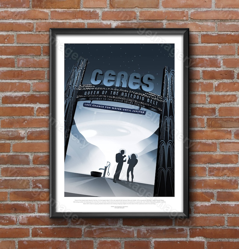 New CERES Nasa Poster Queen of the Asteroid Belt Print | Etsy