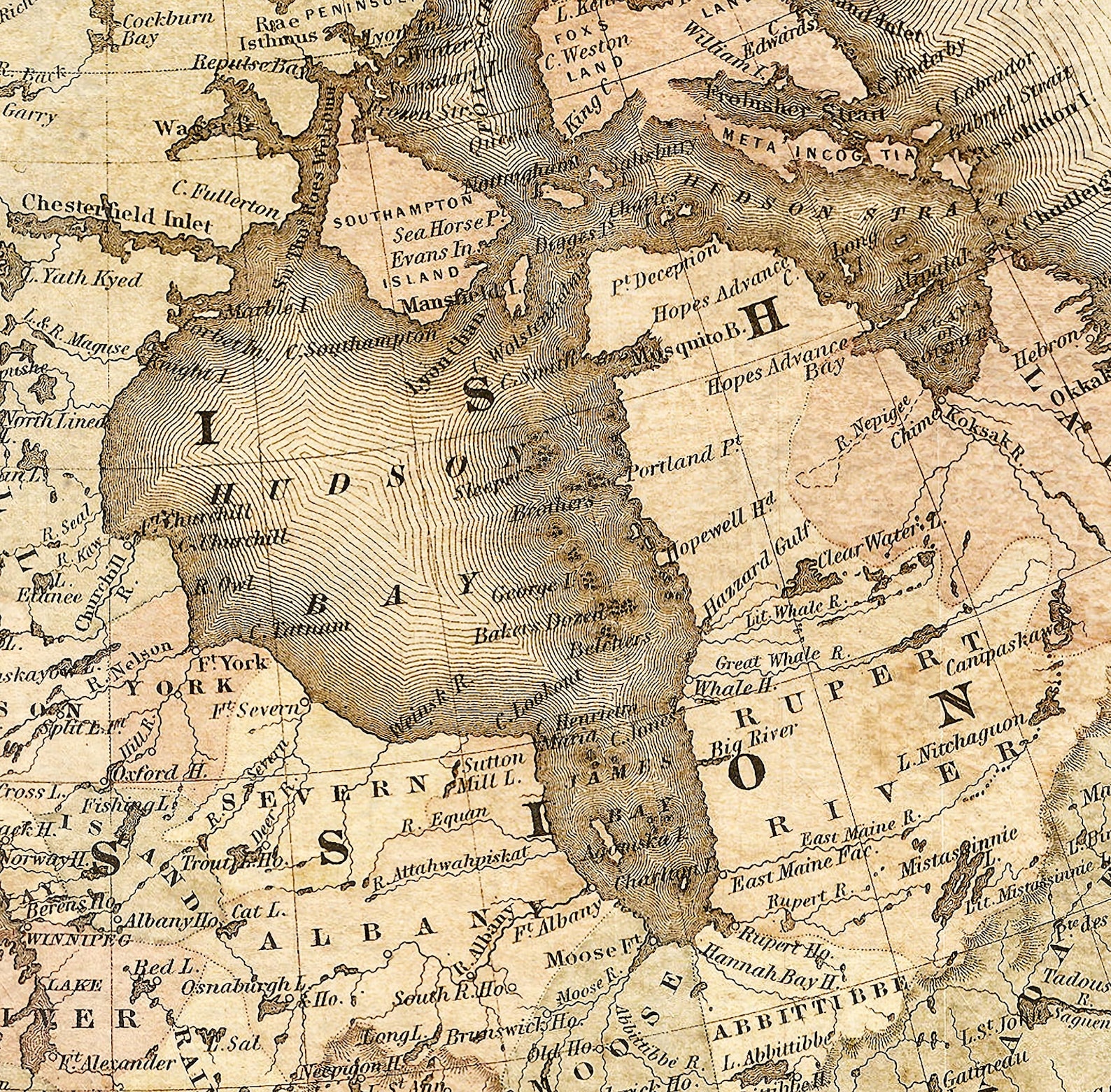 Map of Canada 1855 Canadian Map Vintage Canada Map Restoration | Etsy