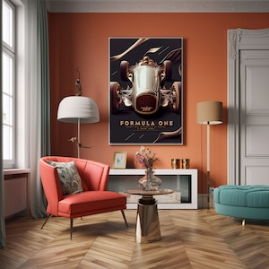 1931 Formula 1 Vintage Poster, Race Car Wall Art Print, Race Fan Gift ...