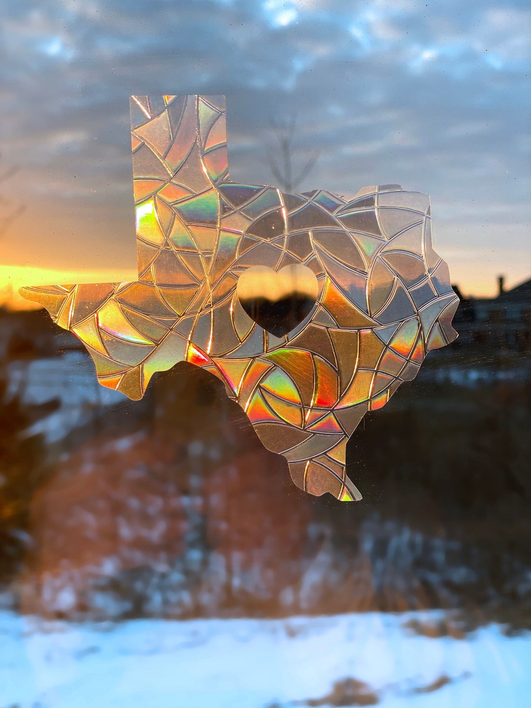 State Rainbow Sun Catcher Pick Your State Suncatcher for Windows ...