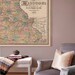 Giant Map of Missouri Rustic Style Travel Map Map Decor 1886 - Etsy