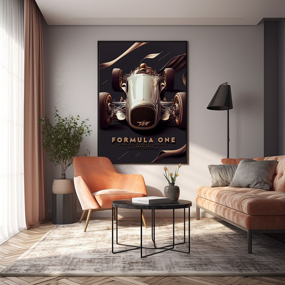 1931 Grand Prix Vintage Poster, Race Car Wall Art Print, Race Fan Gift ...