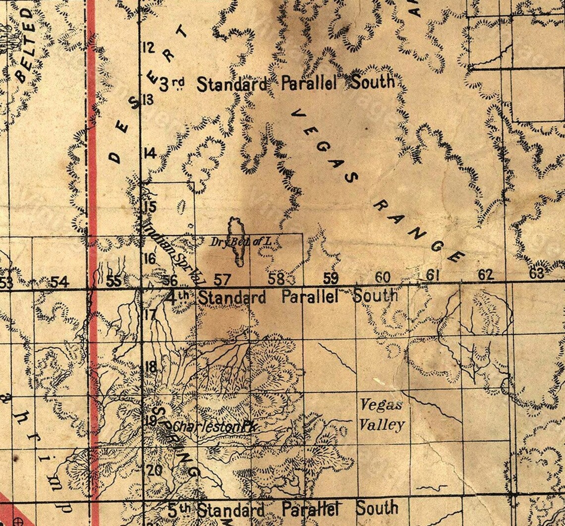 Giant Vintage Map of Nevada Aged Style 1894 Old Nevada Home Decor Wall ...