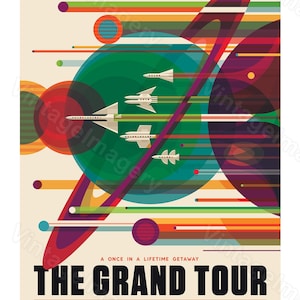 NASA the Grand Tour Poster Exoplanet 2016 NASA/JPL Space Travel Poster ...